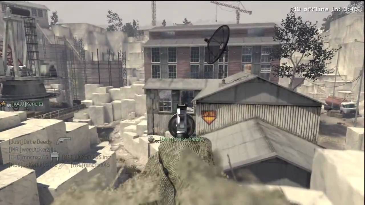 Call of Duty MW2 HD, 44 Magnum Sniping, Hardcore HQ. - YouTube