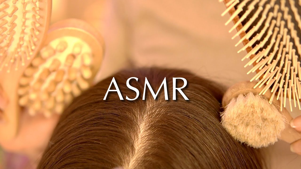 [ASMR] Hypnotic Hair Brushing | No Talking (Mindfulness, Hypnosis ...