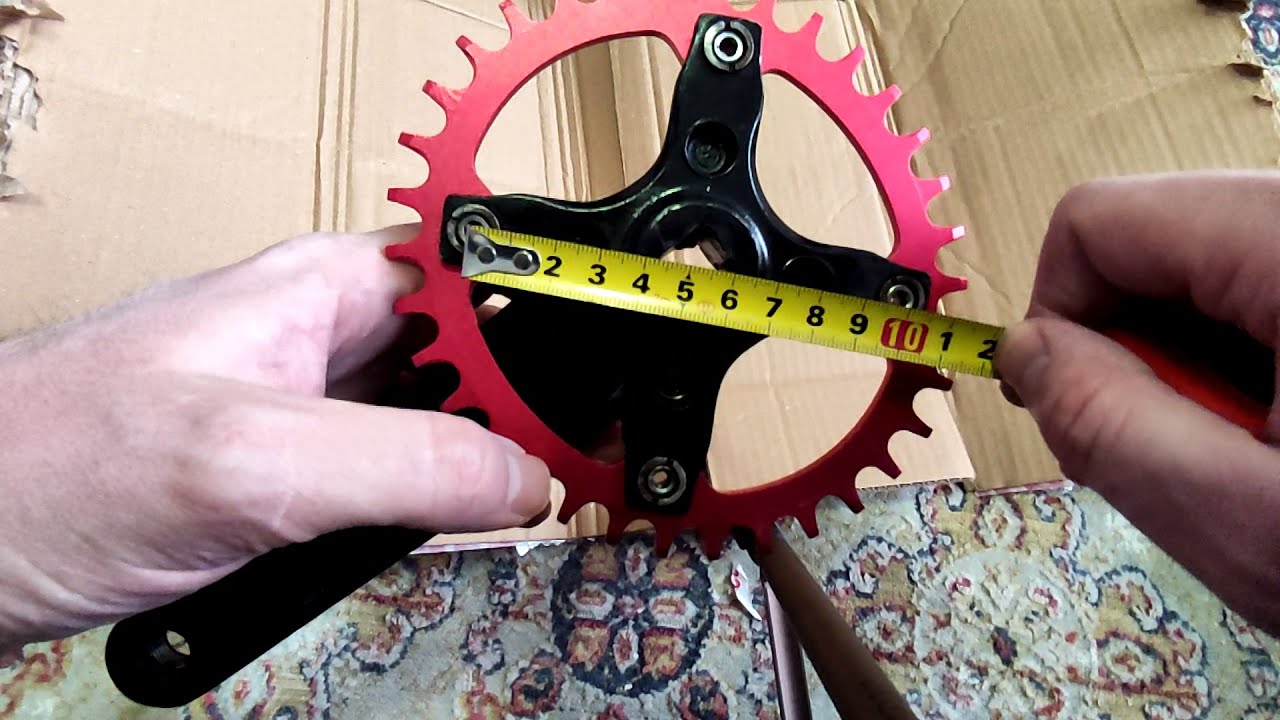 How to measure the BCD for a crankset (SR Suntour) - YouTube