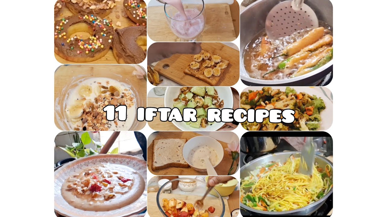 11 easy iftar recipes | Iftar platter during ramadhan - YouTube