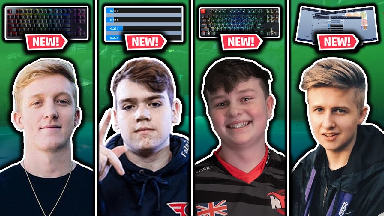 Tfue's NEW Keyboard, Mongraal's NEW Sens, Benjyfishy's NEW Keyboard ...