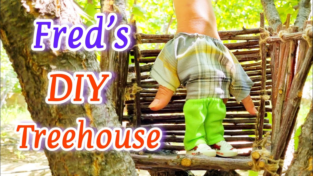How Fred Built a Treehouse in the Wild? - YouTube