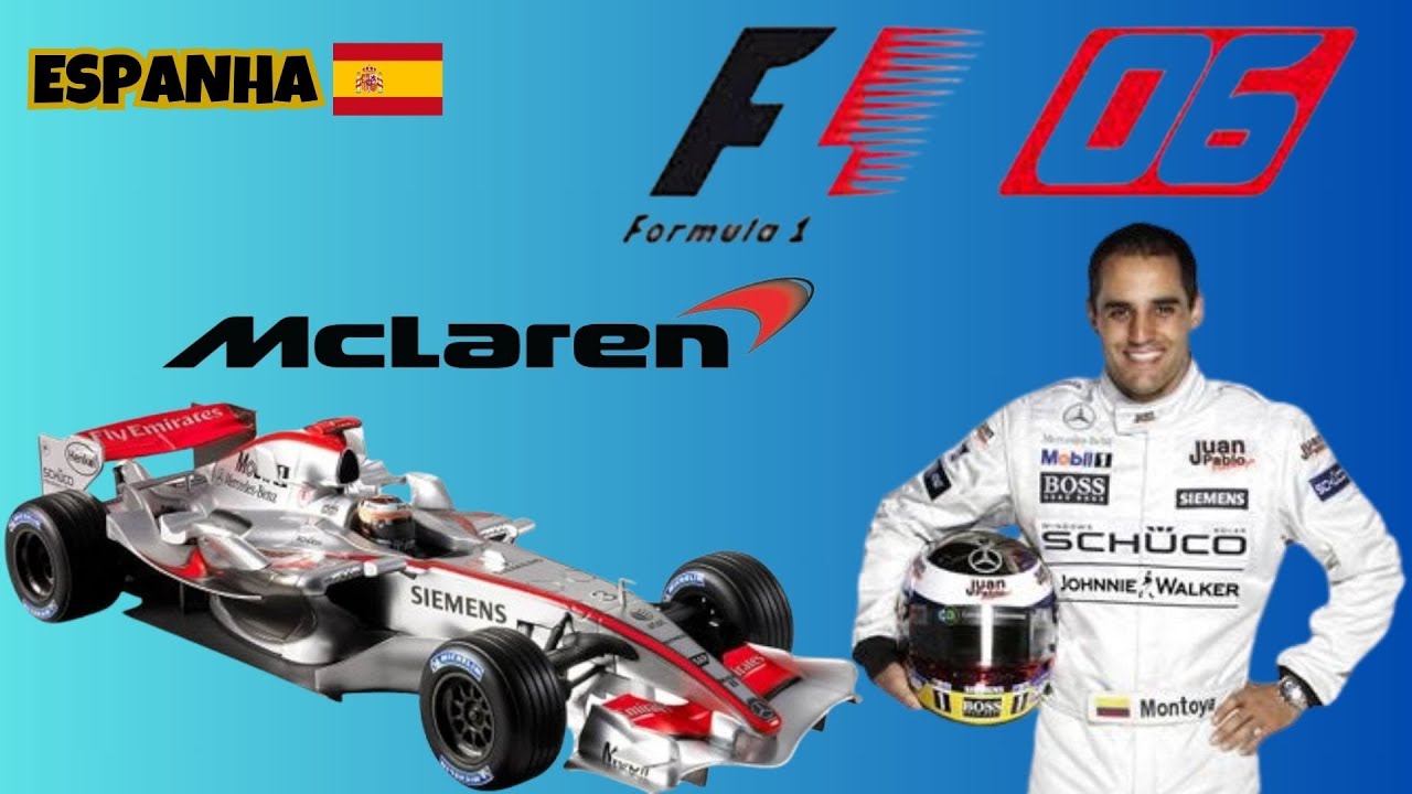 F1 2006 (PS2) | Juan Pablo Montoya | Campeonato Mundial | Gp Espanha # ...
