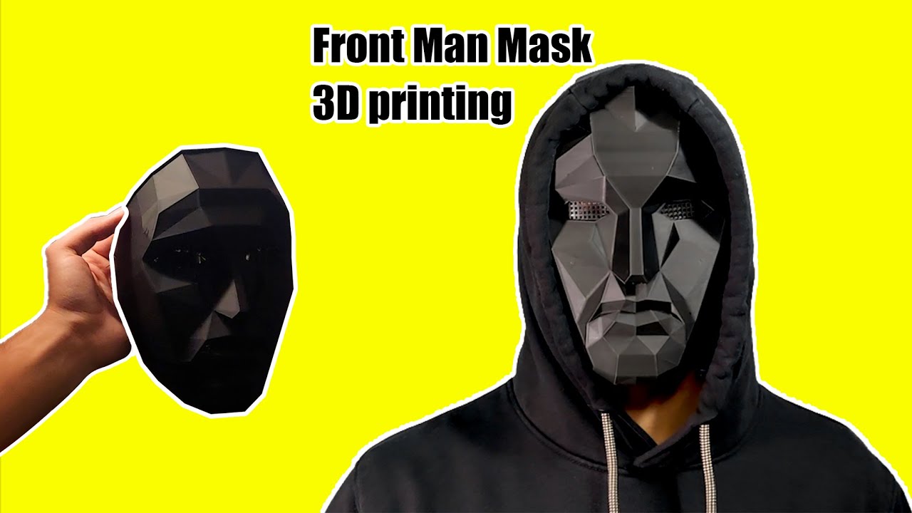 How I made the Squid Game Mask - Front Man Mask - 3D Print Timelapse ...