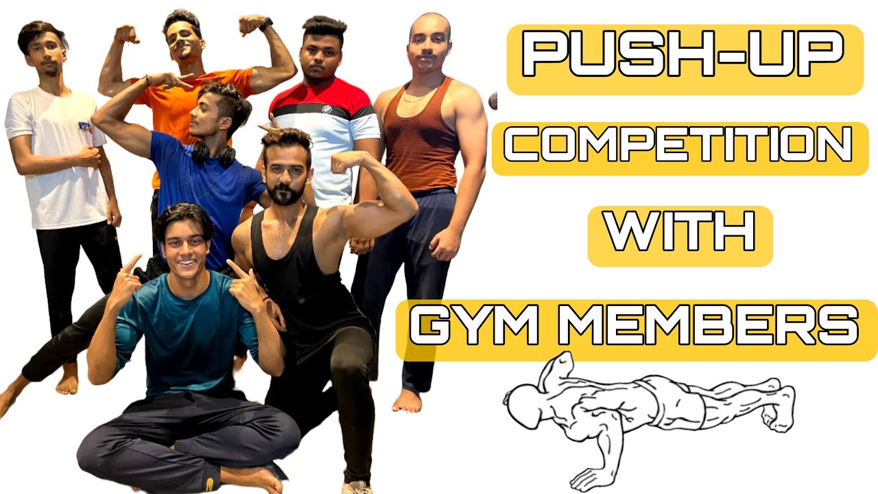 Push-Up Challenge In Gym | Push-Up Competition With Gym Members . # ...