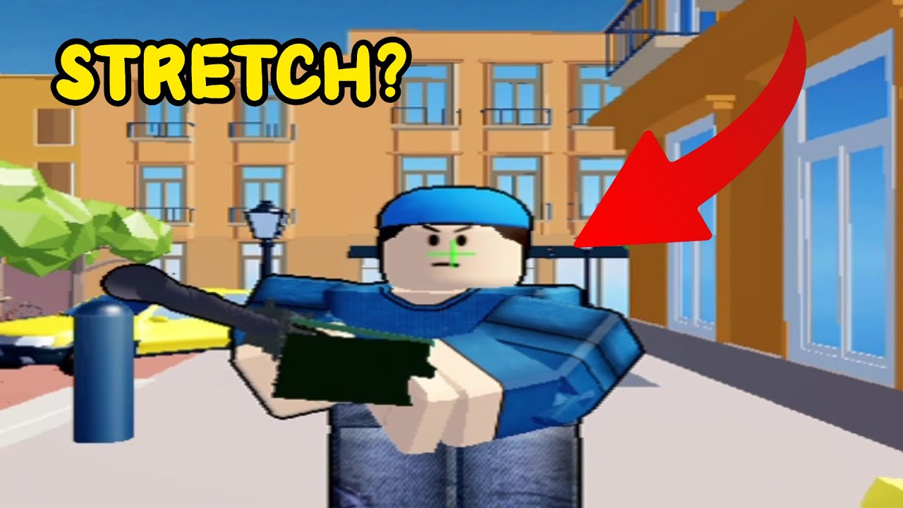 I used STRETCH RESOLUTION in Arsenal ROBLOX... - YouTube