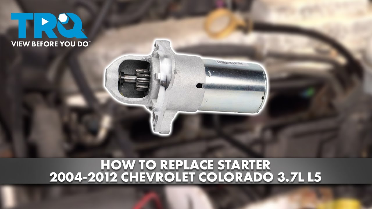 How to Replace Starter 2004-2012 Chevrolet Colorado 3.7L L5 - YouTube