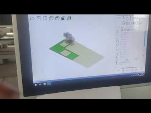 Program & simulate for cutting Customized Countertop (L-shaped, with ...