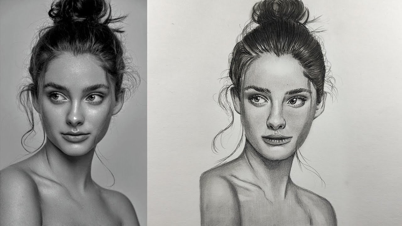 Portrait Drawing for Beginners | Stunning Time-Lapse Art Tutorial 🎨 ...