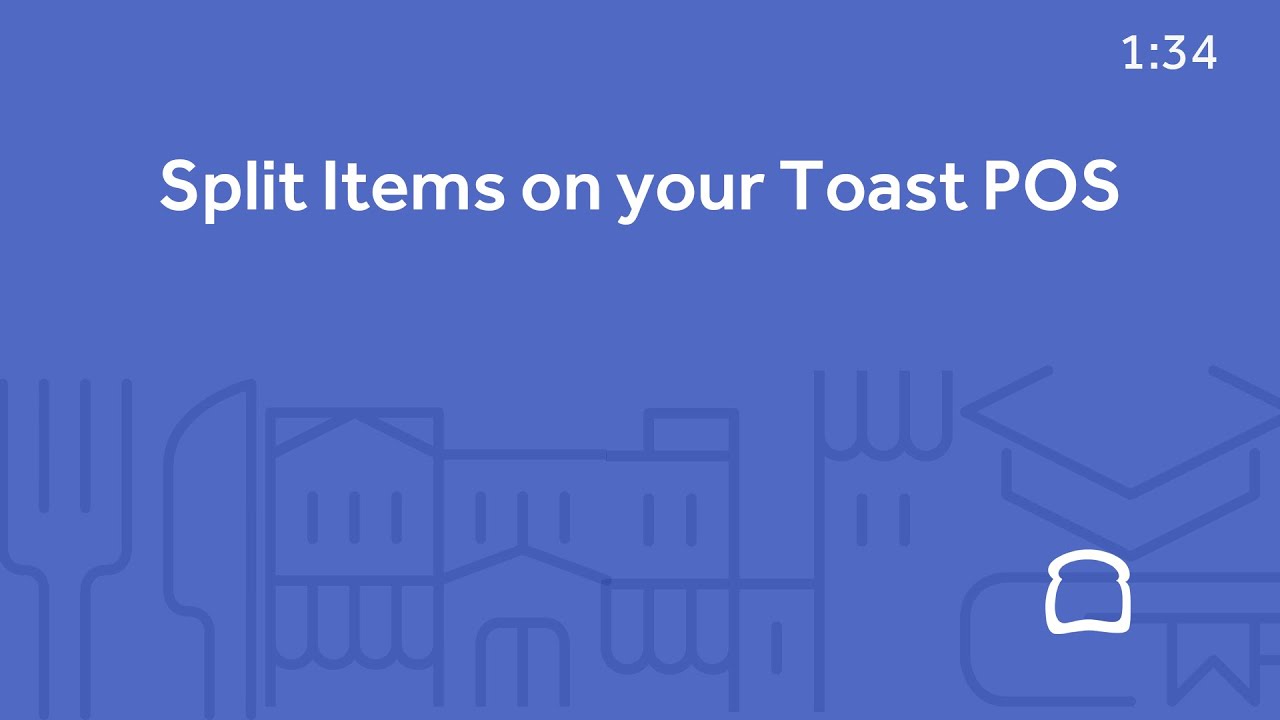 Split Items on your Toast POS - YouTube