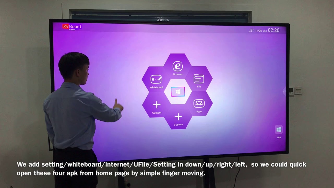 Riotouch 100 inch interactive flat panel - YouTube