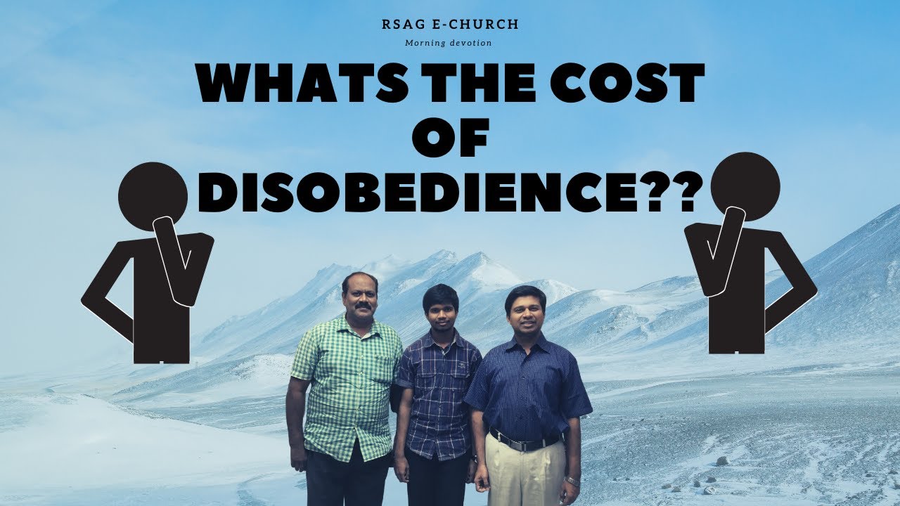 Thursday devotion: The cost of disobedience - YouTube