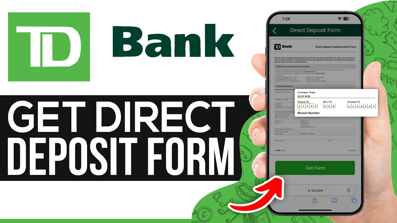 How to Access Direct Deposit Form on TD Bank App (2025) - Quick & Easy ...