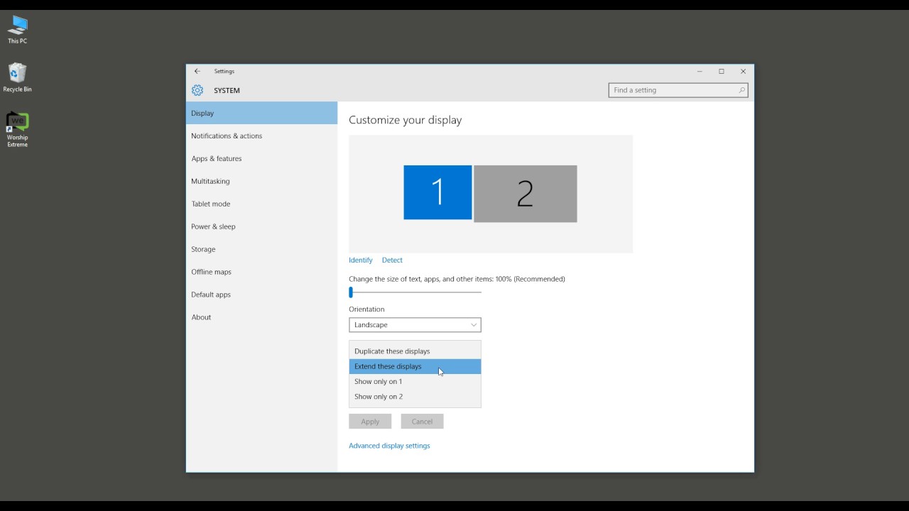 Setting up Extended Desktop | Presenter - YouTube