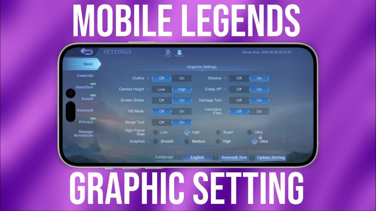 MLBB Best Graphics Settings on iPhone || Tech Wash - YouTube