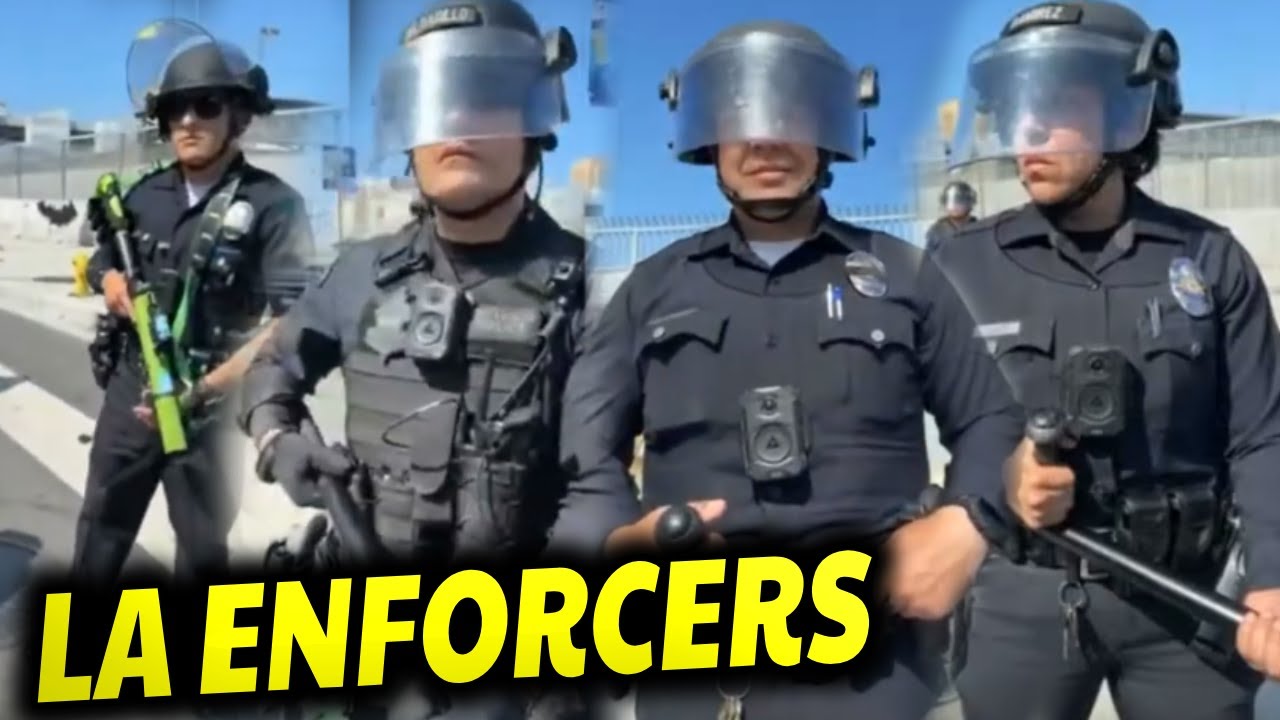 Questioning Cops During LA Riots - YouTube