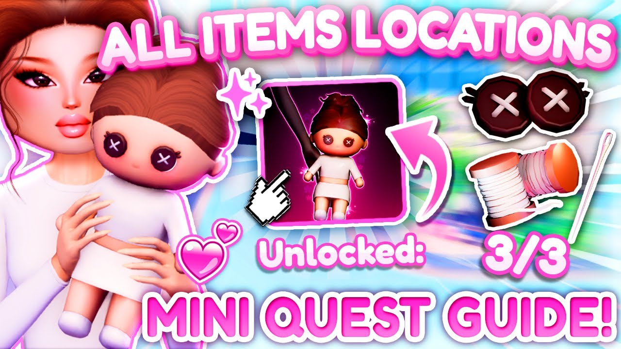 ⚠*ALL* CRAFT ITEMS LOCATIONS To Get LANA DOLL In NEW UPDATE Dress To ...
