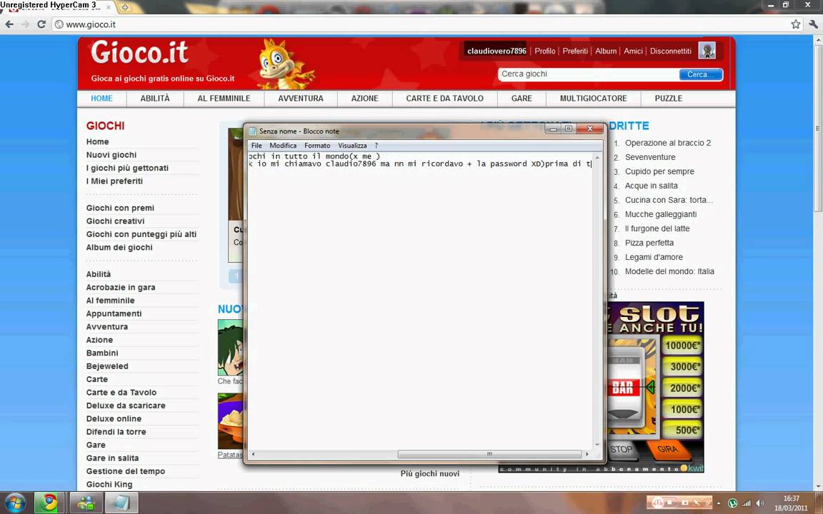 gioco.it la + grande raccolta di giochi - YouTube