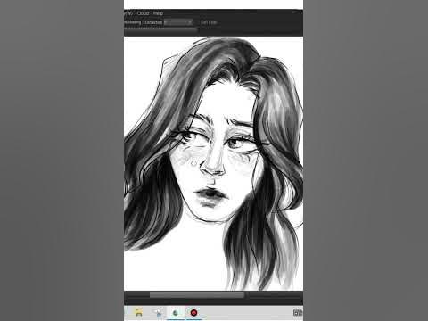 Easy draw face expression digital art tutorial #109 리얼클래스 디지털 아트 쉬운 ...