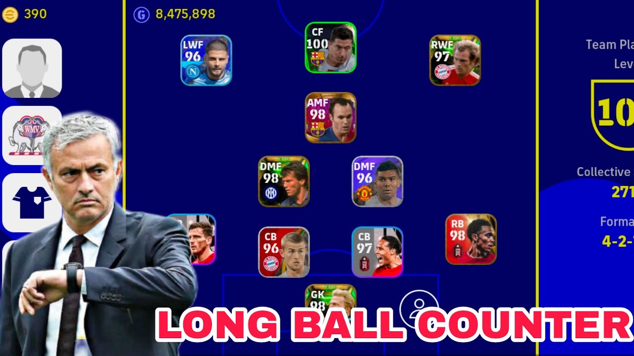 LONG BALL COUNTER PLAYSTYLE RANKPUSH🔴 eFOOTBALL MOBILE 2022 LIVE🔴 - YouTube