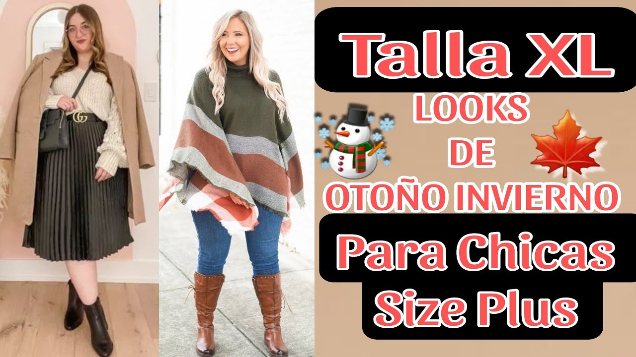 MODA EN TALLA XL ROPA de Otoño Invierno Para Chicas SIZE PLUS MODA ...