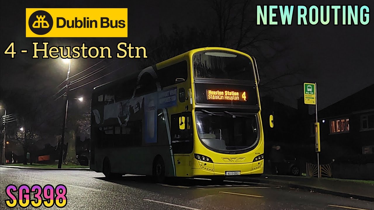 *New Routing* Dublin Bus Ride #378: Wright Gemini 3 B5TL SG398, Route ...