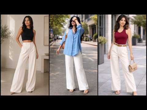Top 10 ATTRACTIVE White Pant Outfits For Women 2026 / Women's Fashion Trends 2026!