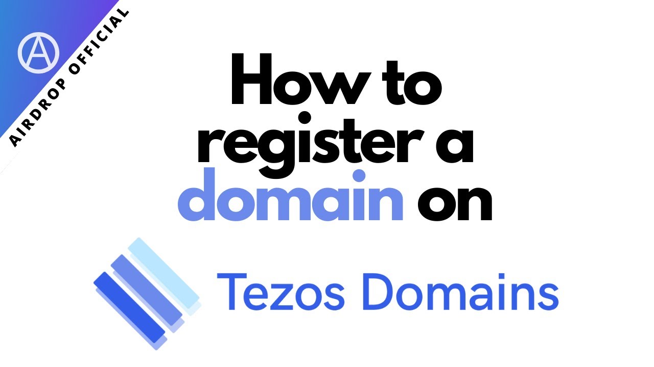 How to register a domain on Tezos and a dive into features of tezos domains - YouTube