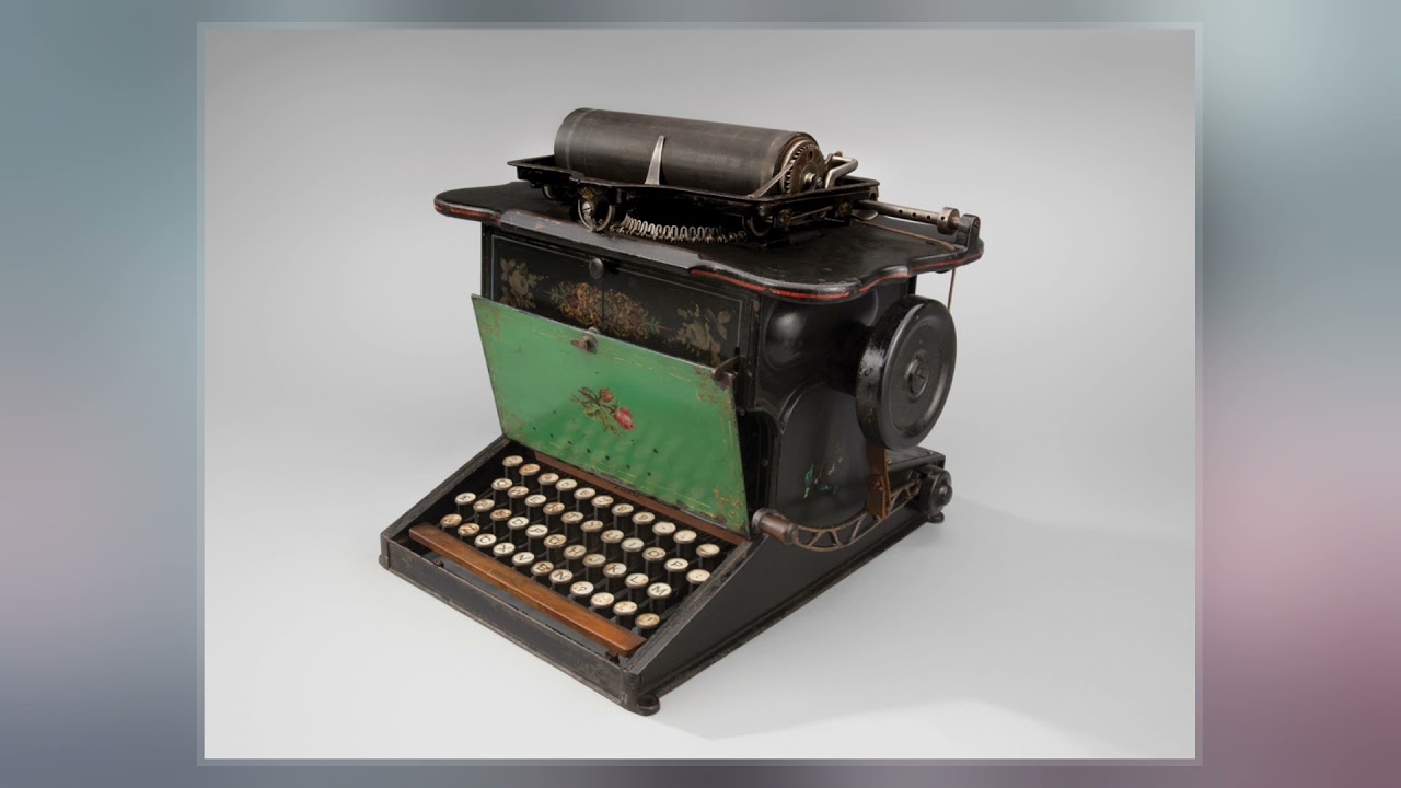 Sholes And Glidden Typewriter - YouTube