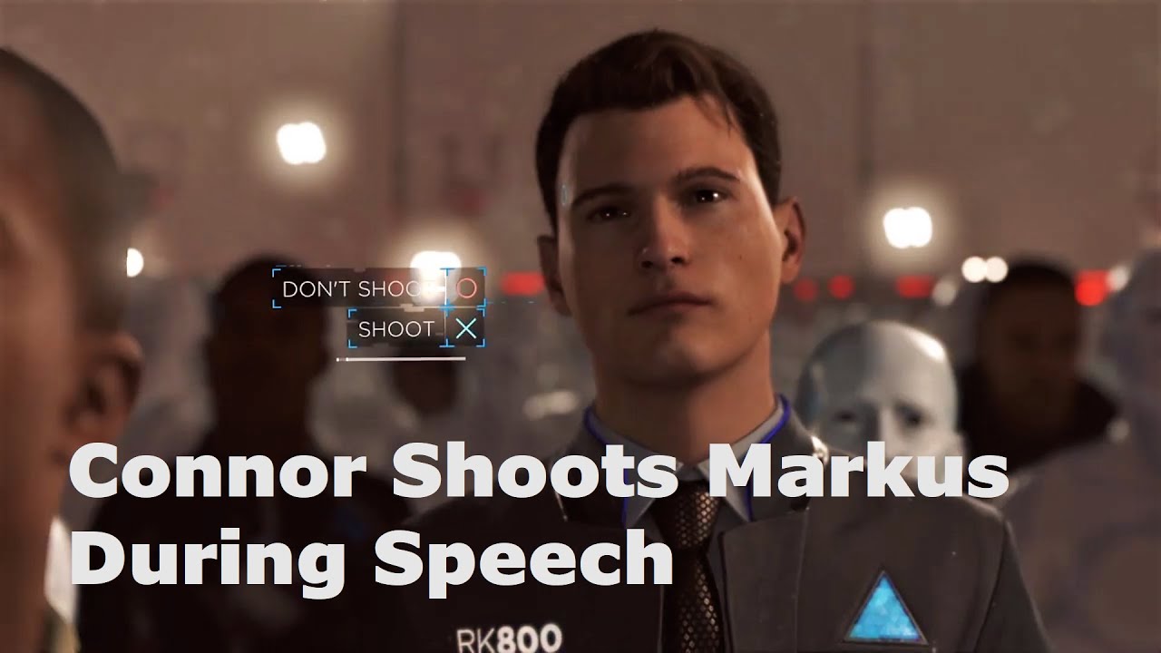 Connor shoots Markus - YouTube