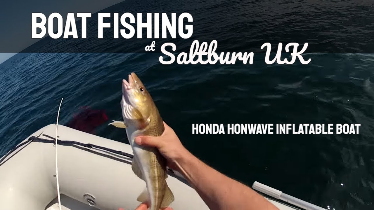 A Good Day Boat Fishing at Saltburn in an Inflatable Boat - YouTube
