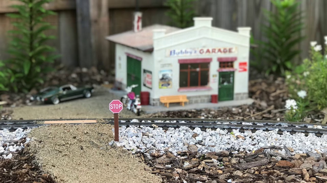 New G Scale Scenery and Multiple Trains - YouTube