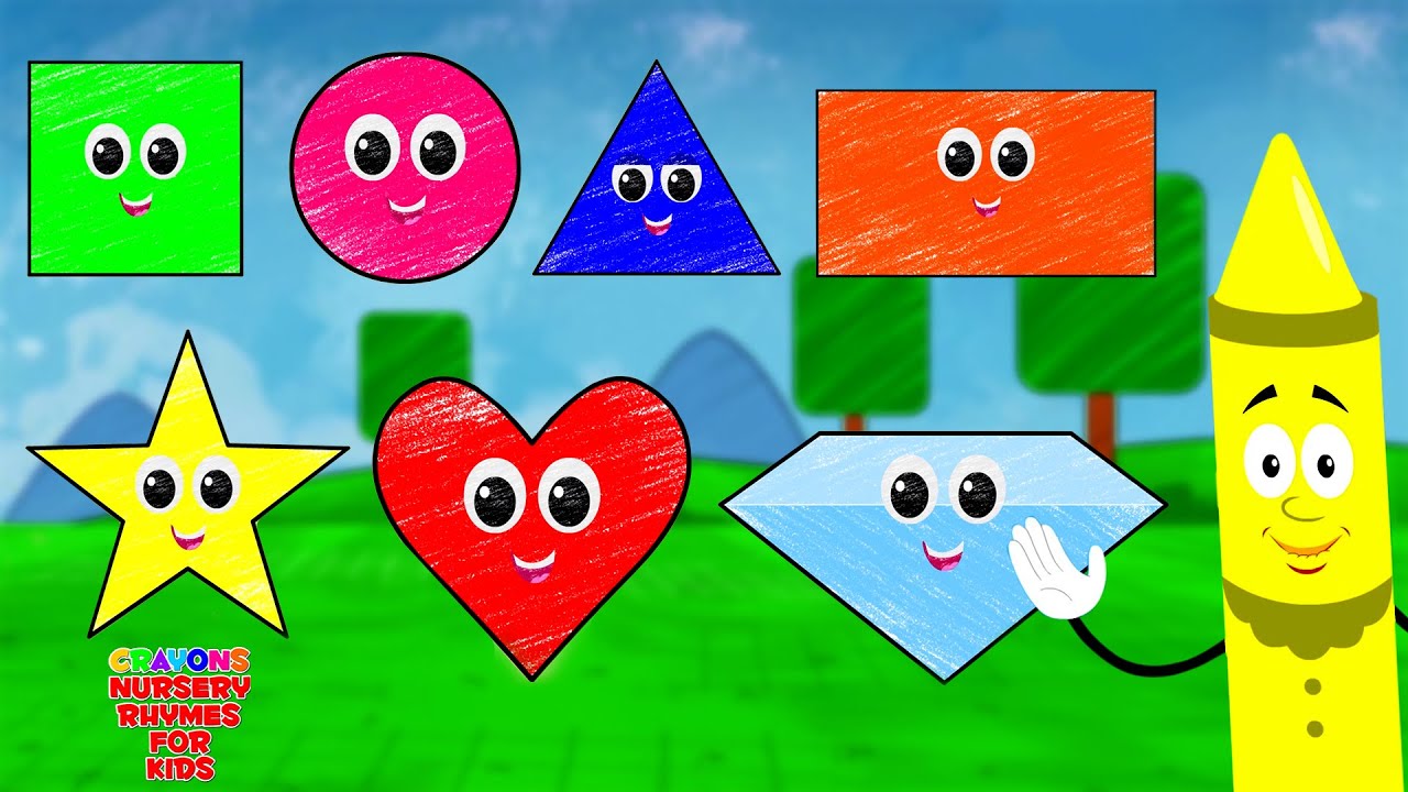 Shapes Song + Many More Educational Videos and Rhymes for Preschool ...