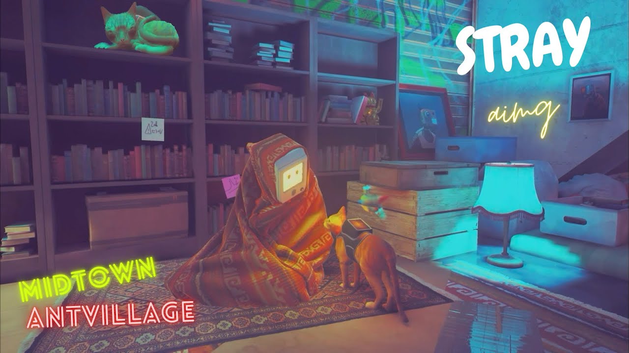 STRAY WALKTHROUGH - Antvillage and Midtown and secret locations - YouTube