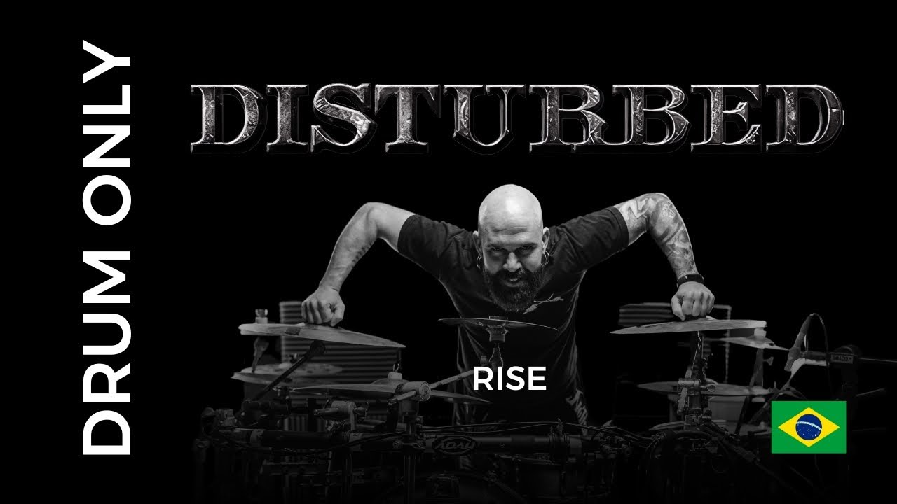 DISTURBED - RISE - DRUM ONLY - YouTube