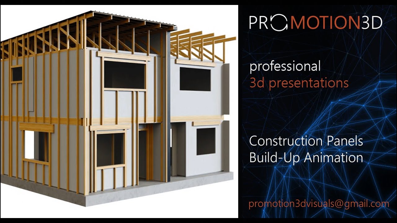 Promotional 3D Animation | 3D Presentation | Construction Panels ...