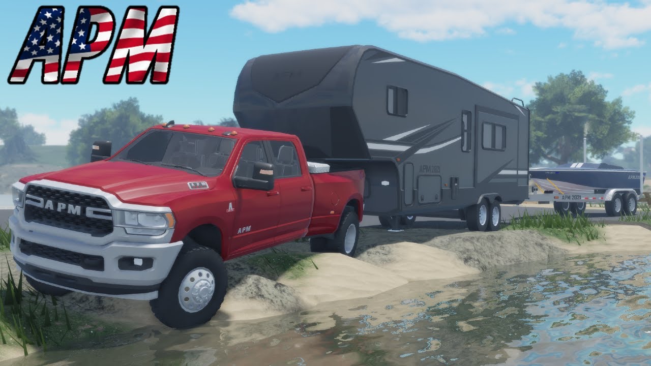 Camping & Boating in APM! | Roblox American Plains Mudding - YouTube