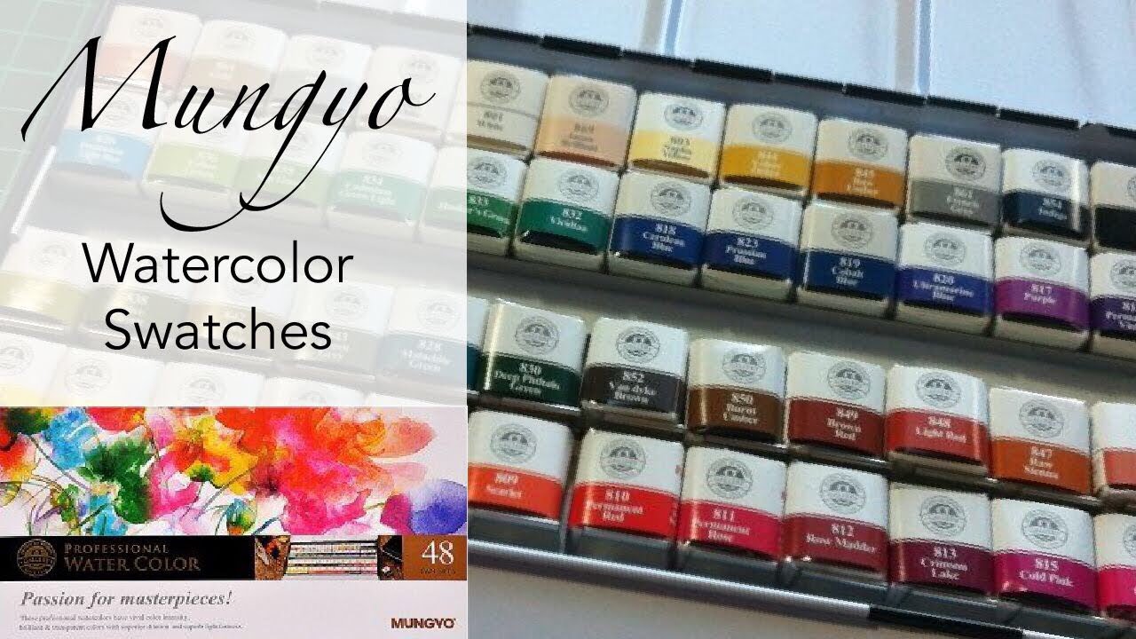 Mungyo Watercolor Color Chart Mungyo Watercolor Color Chart