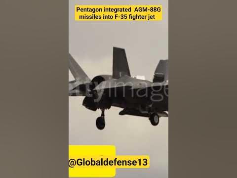US Airforce integrated AGM-88G missiles into F-35 fighter jet #usa #usaf #india #russia #china ...