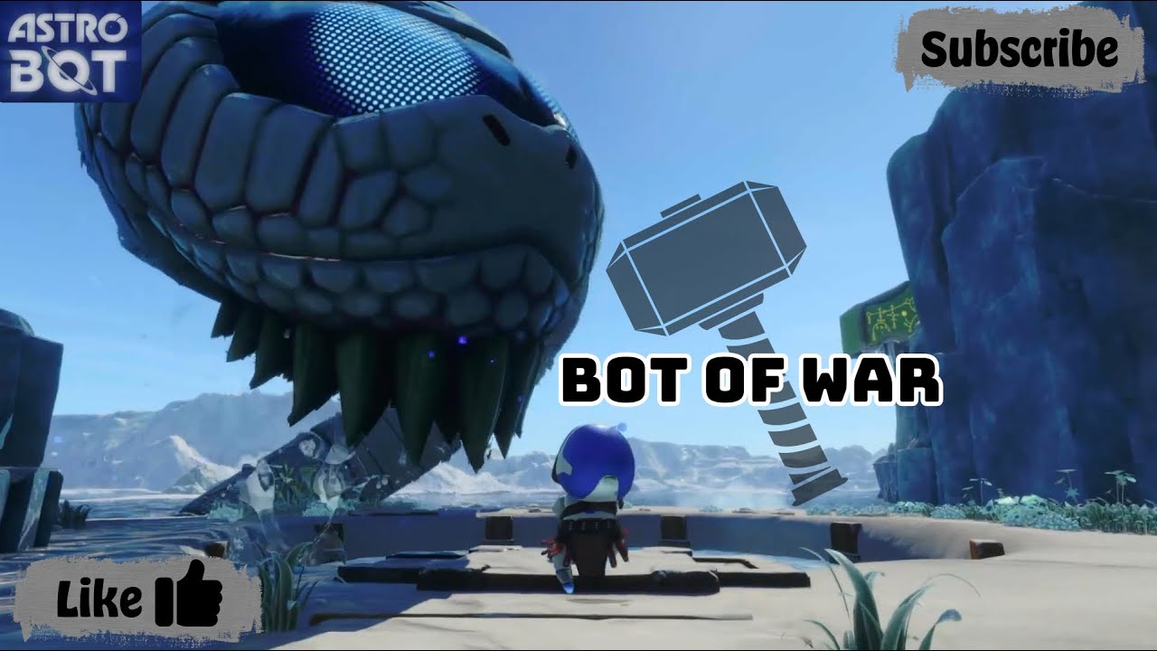 Astro Bot: God of War Level. Walkthrough with all Bots and Puzzle ...