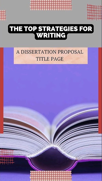 The Top Strategies for Writing a Dissertation Proposal Title Page | WritersER.com - YouTube