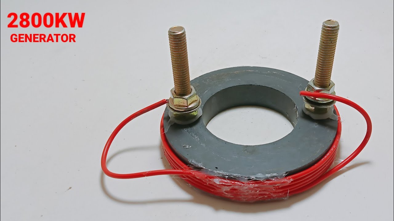 Free electricity 2800KW Light bulb hi power Generator Magnetic Copper ...