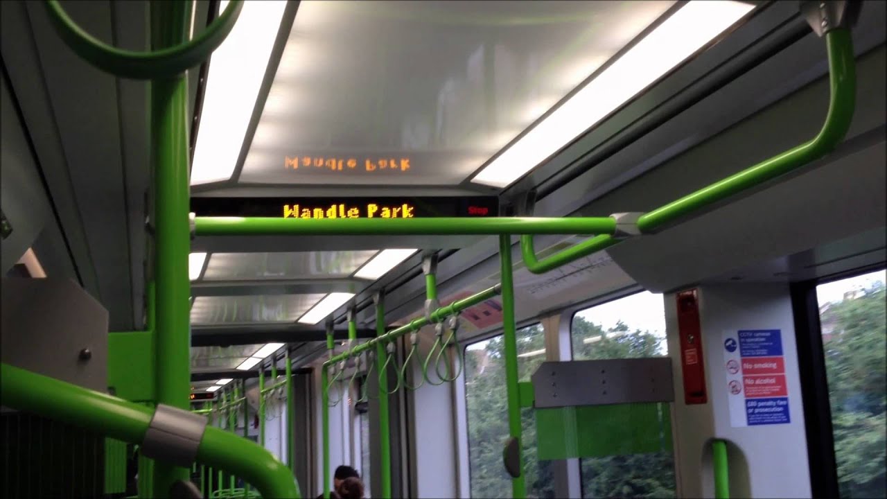 A ride of a NEW TRAM in Croydon Tramlink (2012) - YouTube