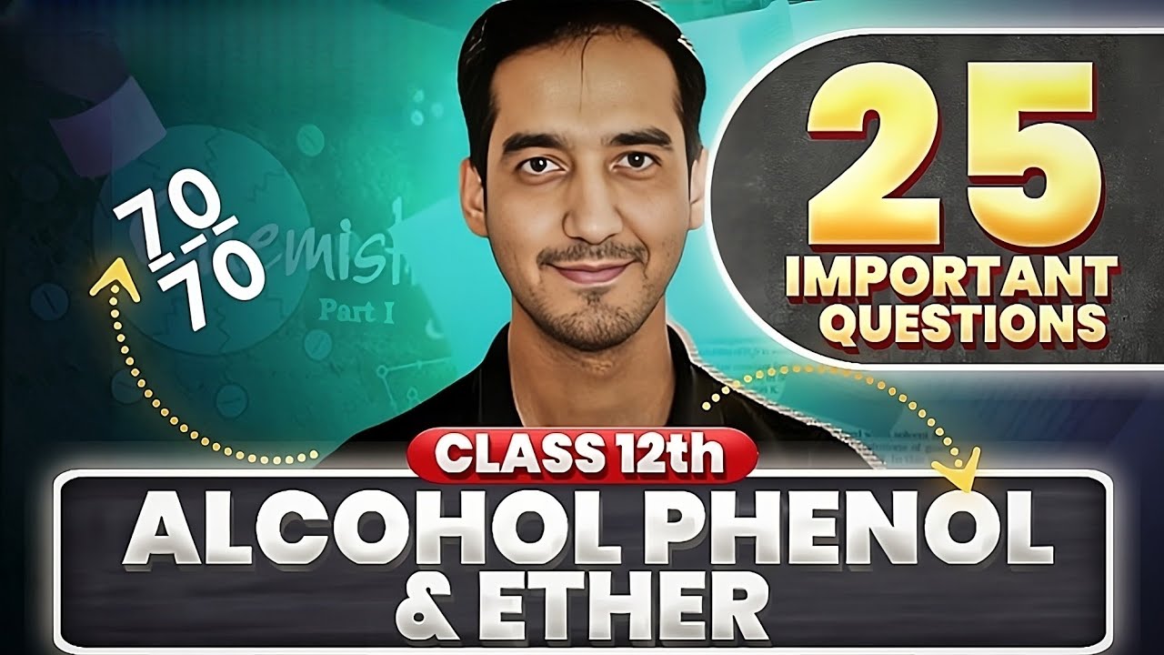 Alcohol, Phenol and Ether |25 Important questions | Class 12 Chemistry ...