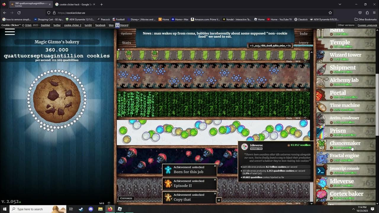 cookie clicker gameplay pt 1 - YouTube