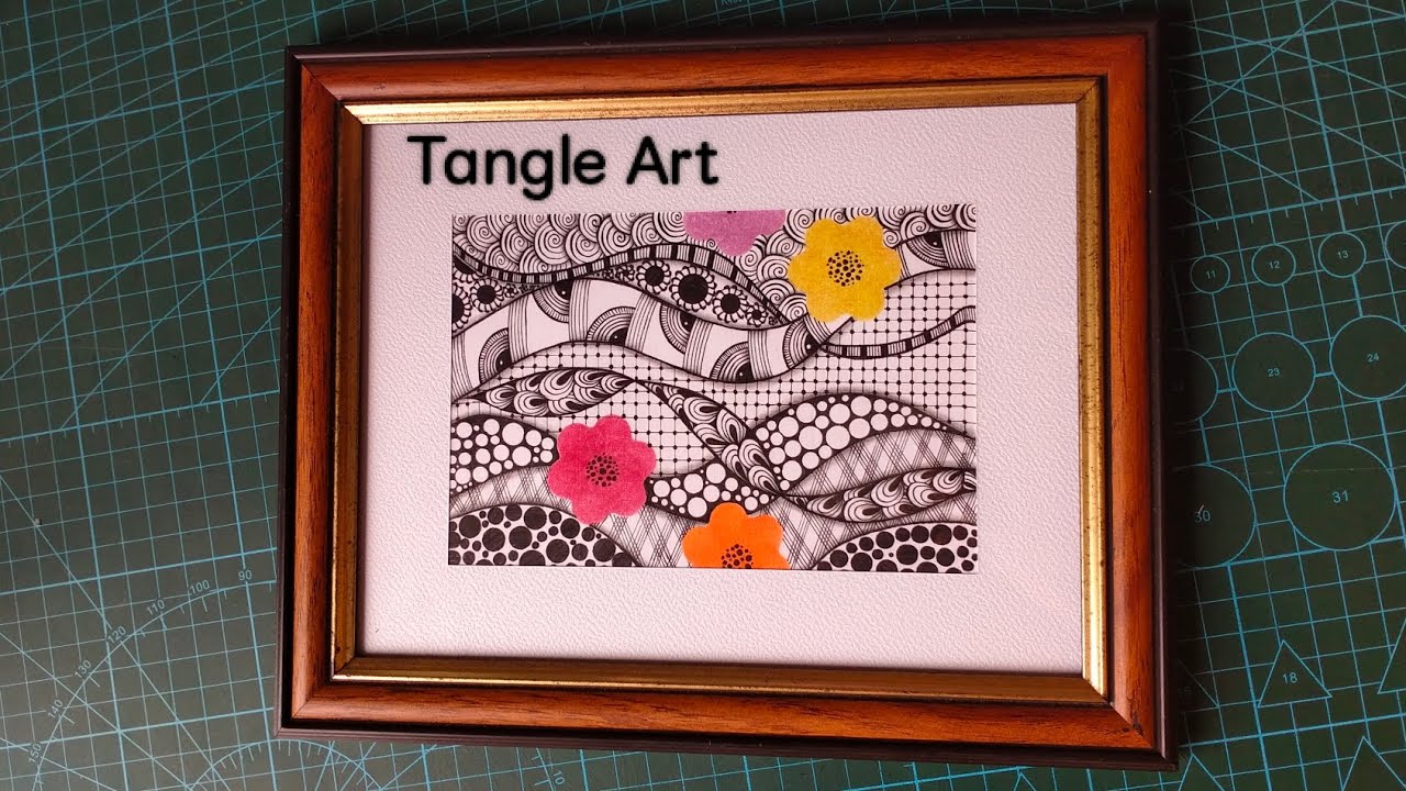 Tangle Art/Zentangle Art step by step for beginners/Reyyanscreation ...