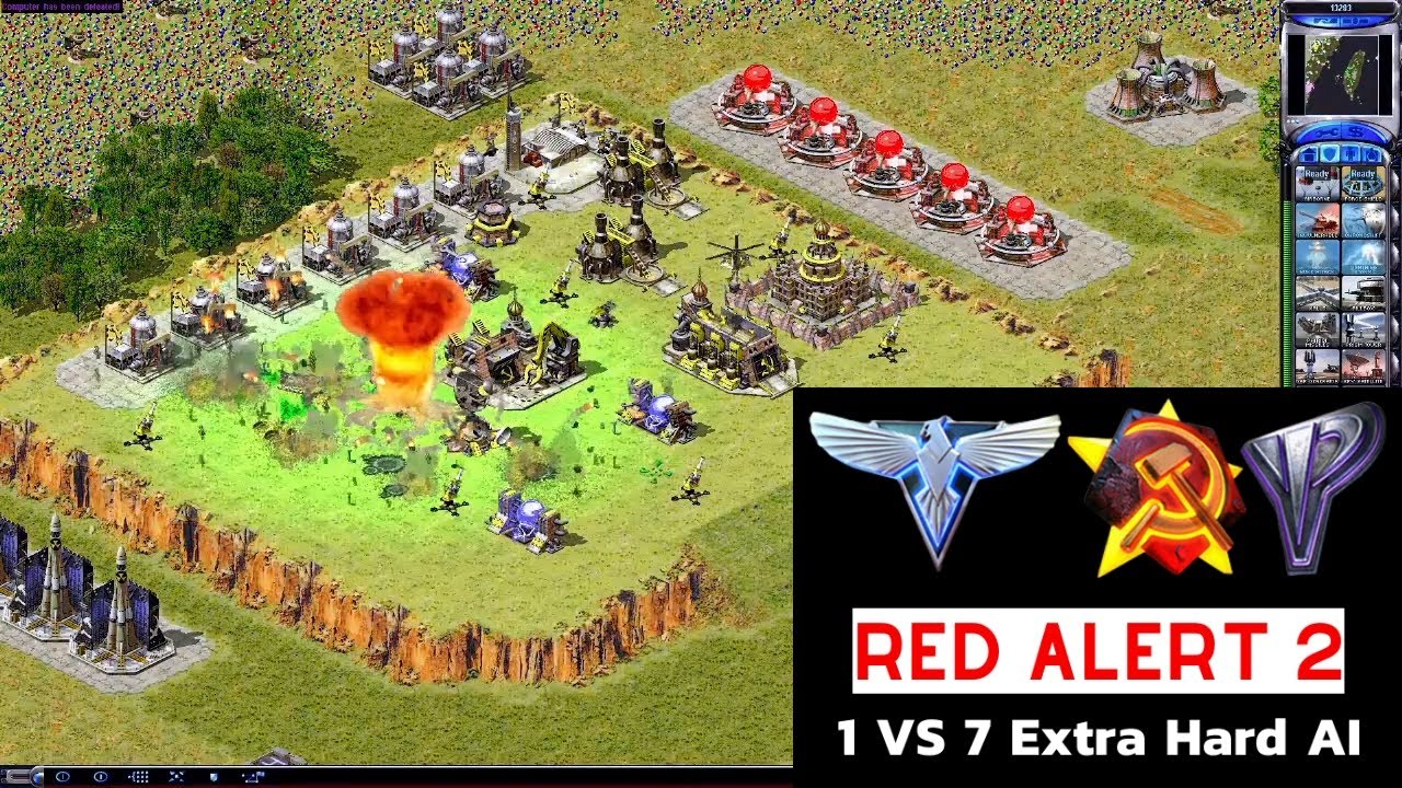 Red Alert 2 Yuri's Revenge I Formosa Island Map I 1 vs 7 Extra Hard Ai ...