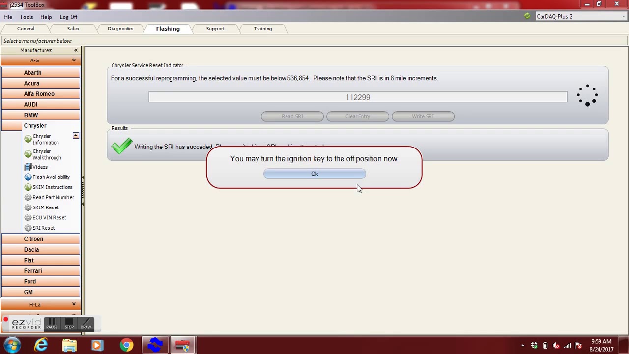2005 chrysler 300 used pcm J2534 toolbox no SKIM needed - YouTube