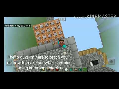 How to make snowball and ender pearl lightning in Minecraft - YouTube