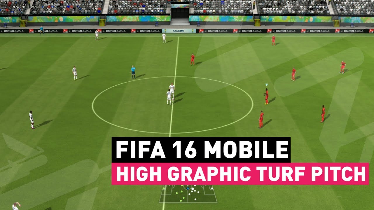 HIGH GRAPHIC TURF PITCH | FIFA 16 MOBILE - YouTube